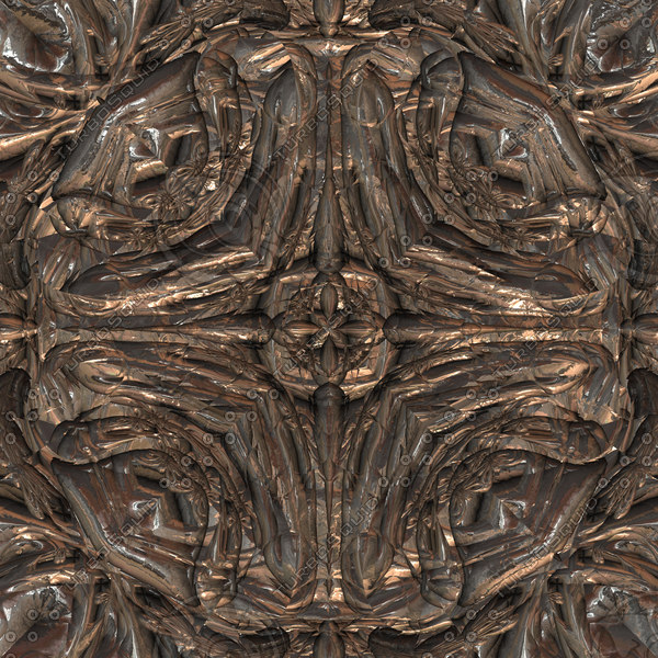 Texture wall patterns copper