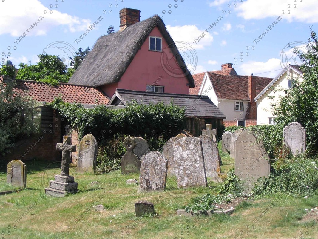 Stock JPEG cemetary tombstone building