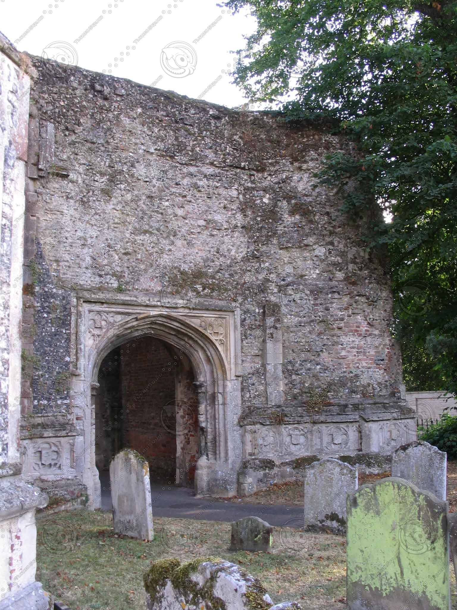 Stock JPEG cemetary tombstone building