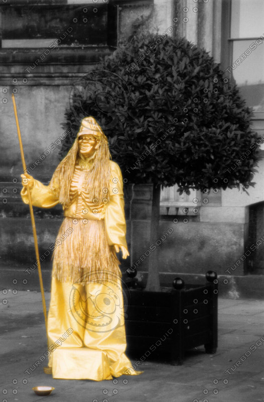 Stock JPEG GOLDEN CLOWN CHARACTER