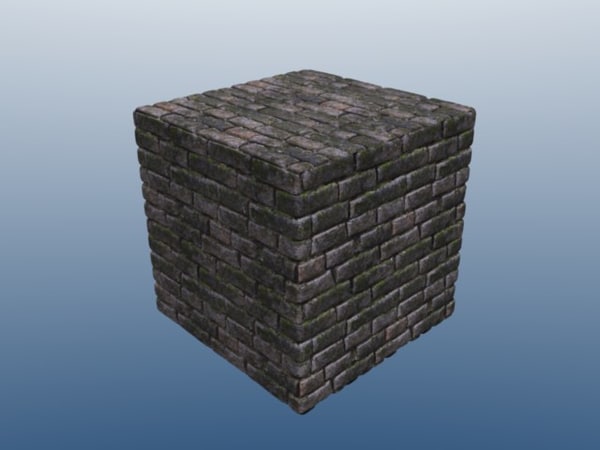 Texture Targa Bricks Game Moss