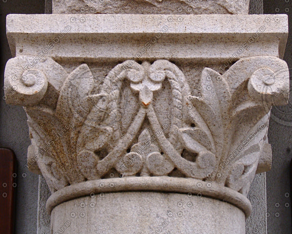 Texture JPEG carved column capital