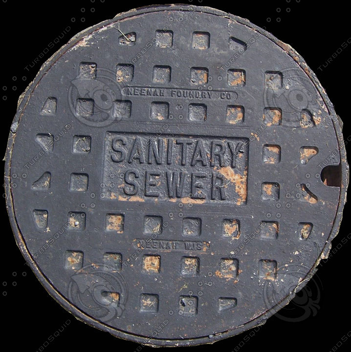 Texture JPEG sewer lid