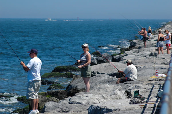 Stock JPEG Fishing People Ocean