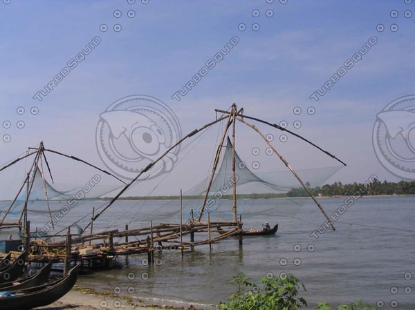 Stock JPEG fish net building