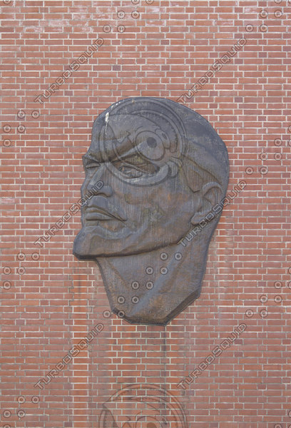 Texture JPEG lenin head wall