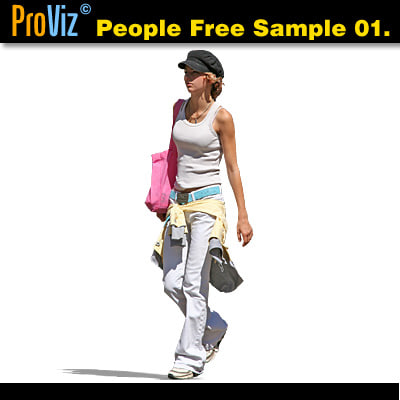 Texture Photoshop people 3drender viz