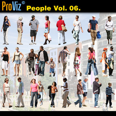 Texture JPEG people 3drender viz