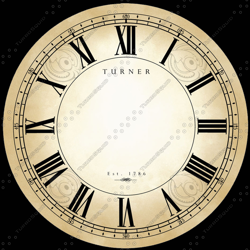 Texture JPEG clock face watch