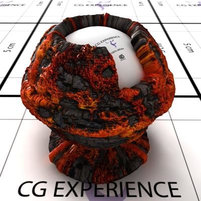 Materials lava vray shaders
