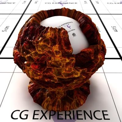 Materials lava vray shaders