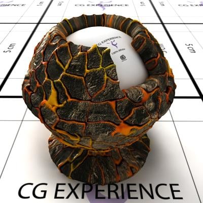 Materials lava vray shaders