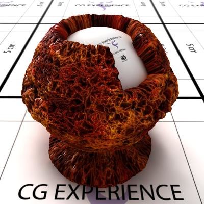 Materials lava vray shaders