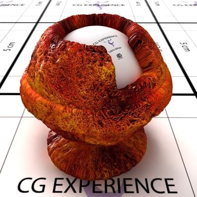 Materials lava vray shaders