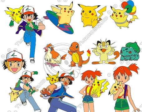 Shapes Adobe Illustrator pokemon collection vector