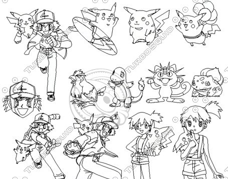 Shapes Adobe Illustrator pokemon collection vector