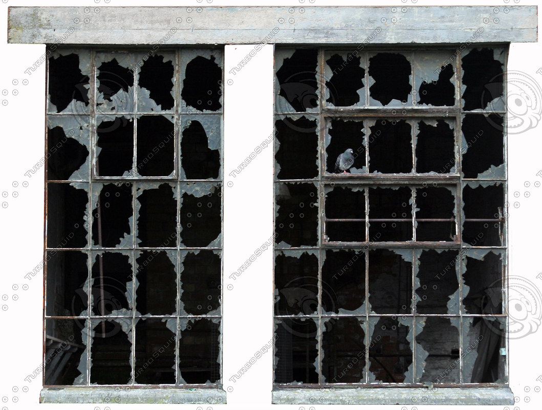 Texture JPEG smashed window factory