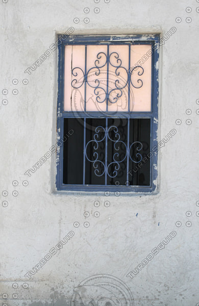 Texture JPEG window metal blue