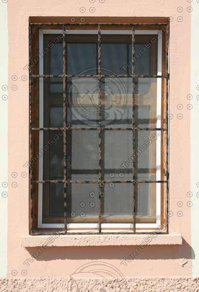 Texture JPEG window metal blue