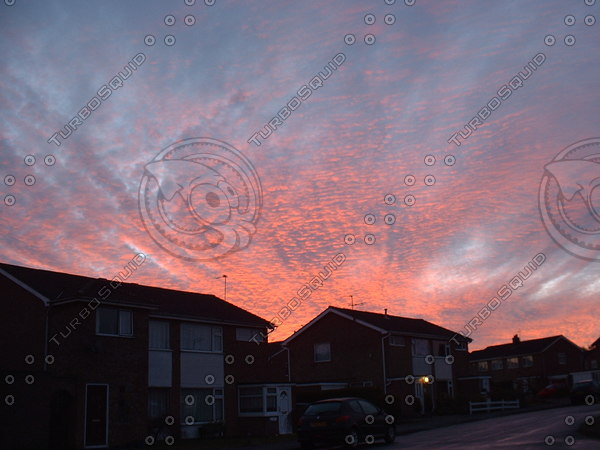 Stock dramatic red sky