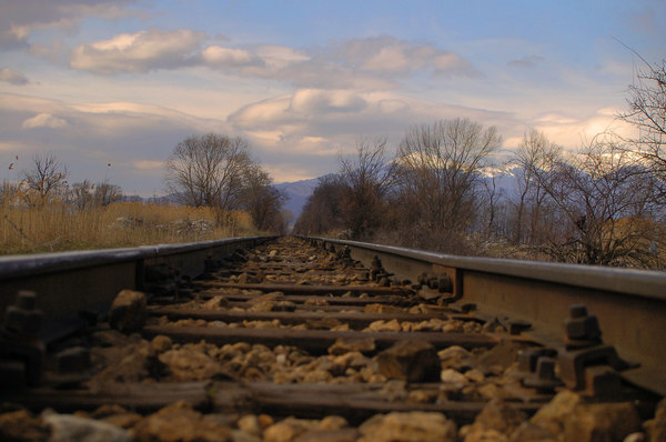 Stock JPEG railroad train tracks