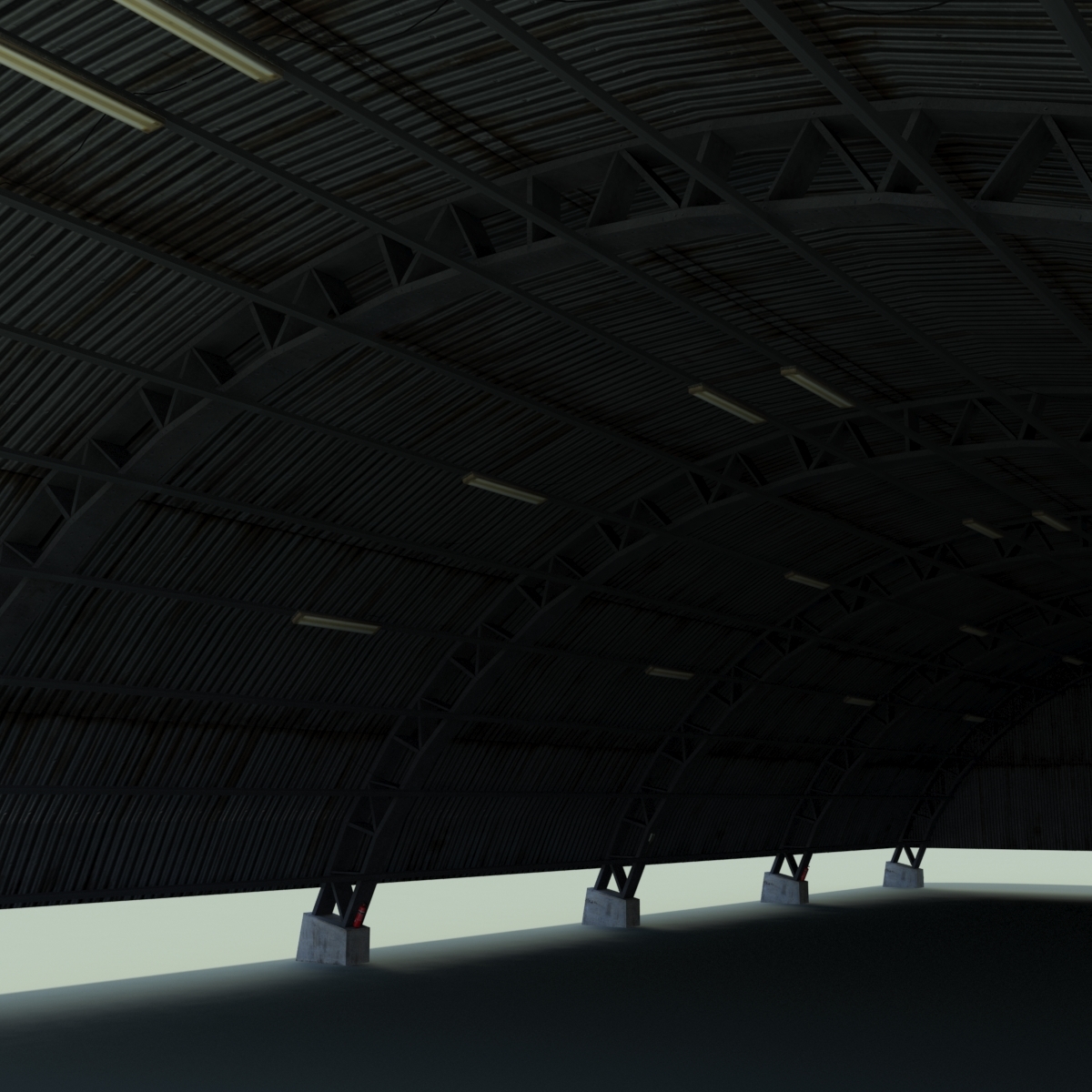 3d hangar model