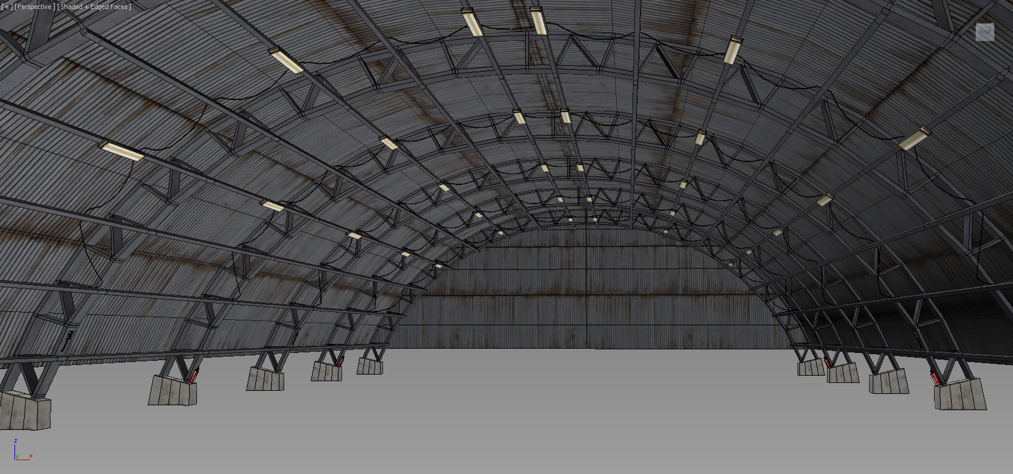 3d hangar model