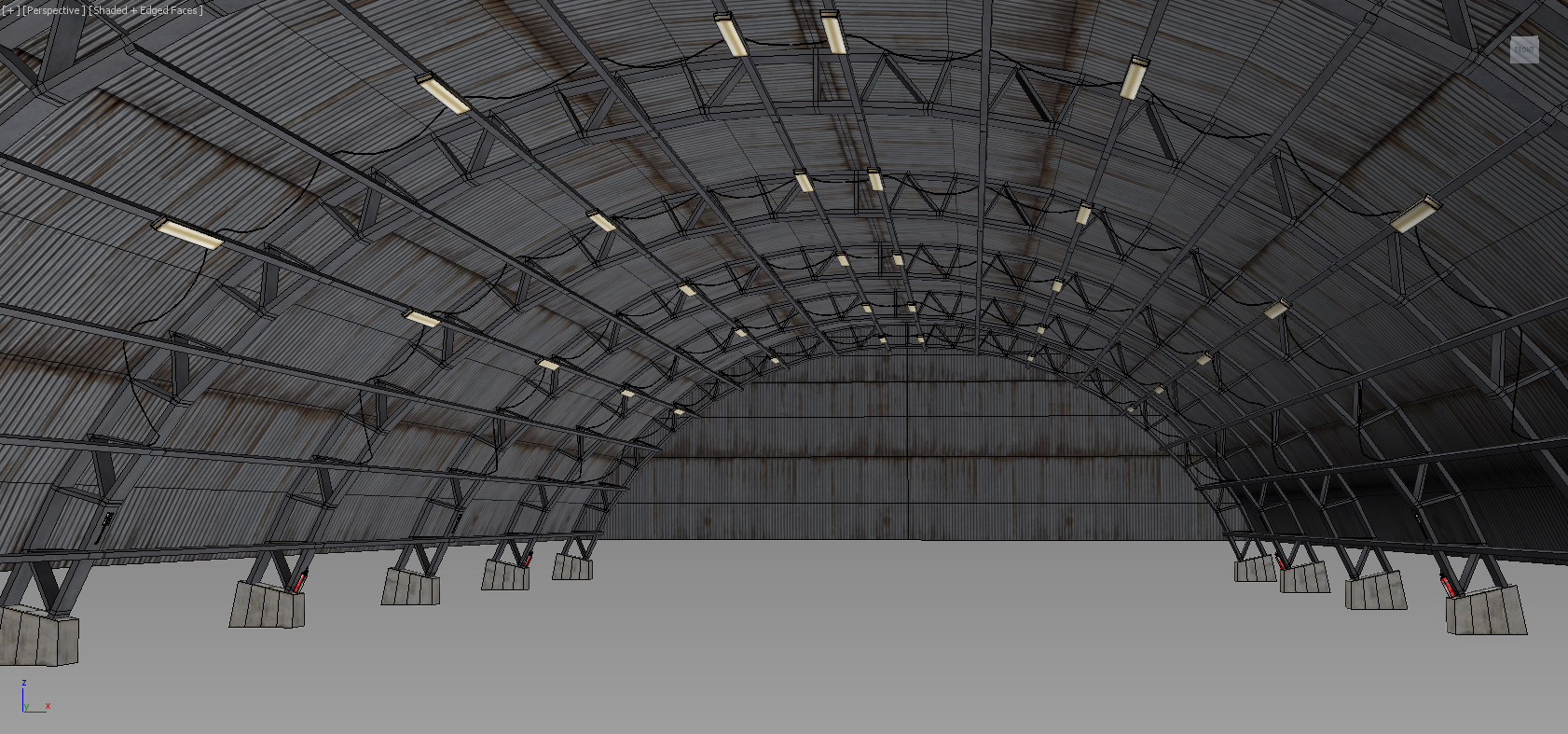 3d hangar model