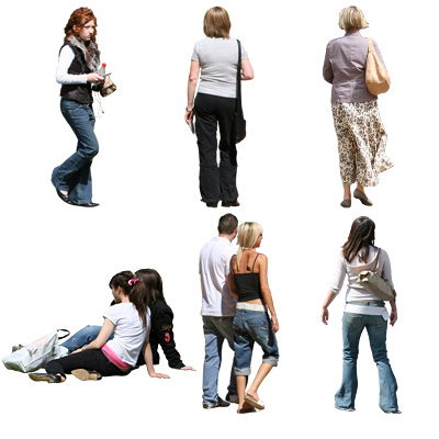 Texture JPEG people 3drender viz