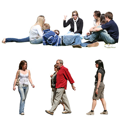 Texture JPEG people 3drender viz
