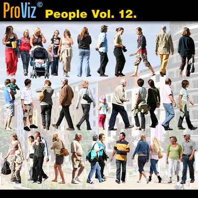 Texture JPEG people 3drender viz