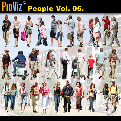 Texture JPEG people 3drender viz