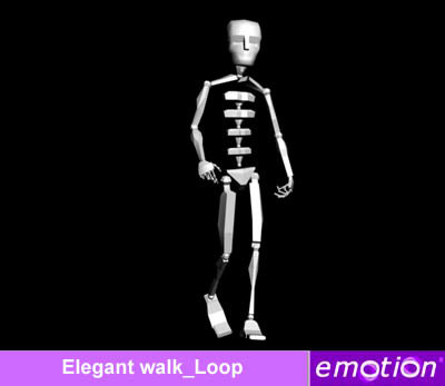 Motion Elegant walk mocap