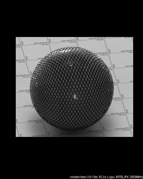 Materials 3ds Max Texture metal plate perforated