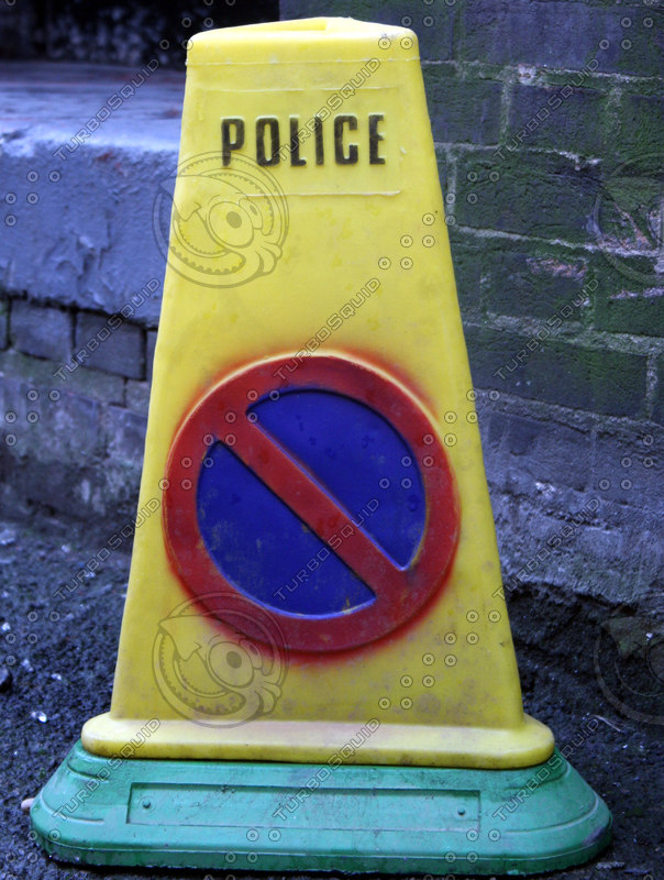 Stock JPEG police cone traffic