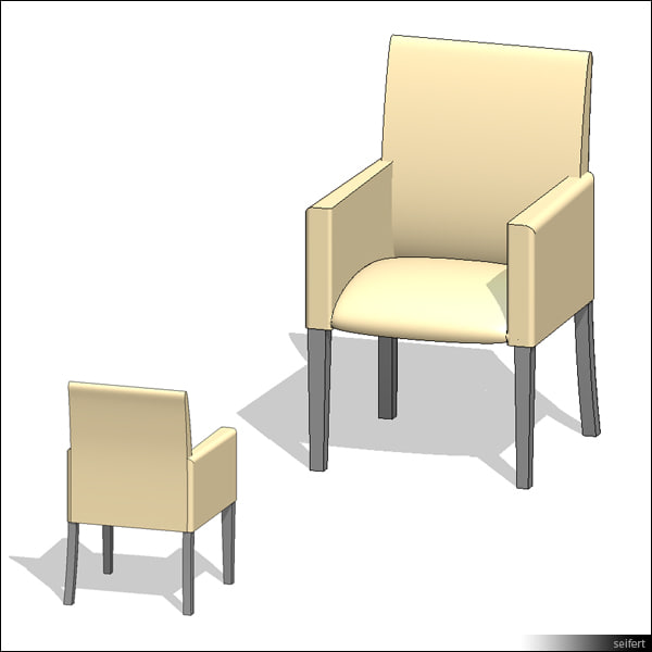 Building AutoCAD drawing armchair chair furniture