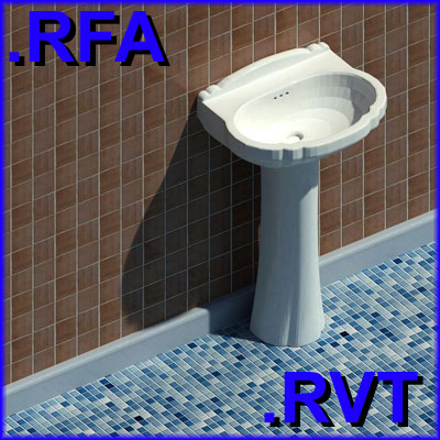 3d model of revit plumbing fixtures sink