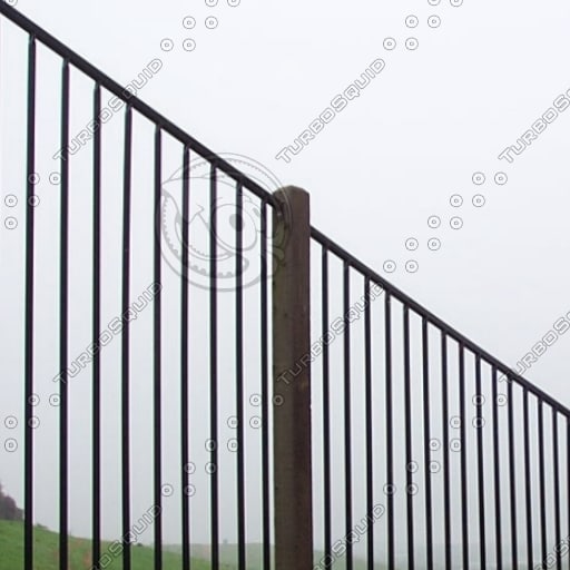 Stock JPEG Hills fog fence
