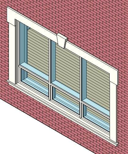 Building Revit Family window fixed glass
