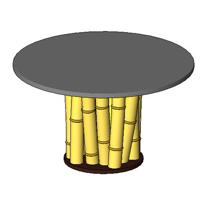 Building Revit Family bamboo table