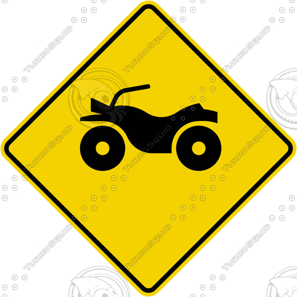 Texture JPEG Caution ATV Crossing