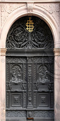 Texture JPEG door gothic arch
