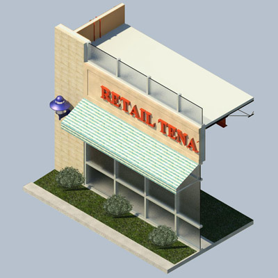 Building Revit Family awning fabric canopy