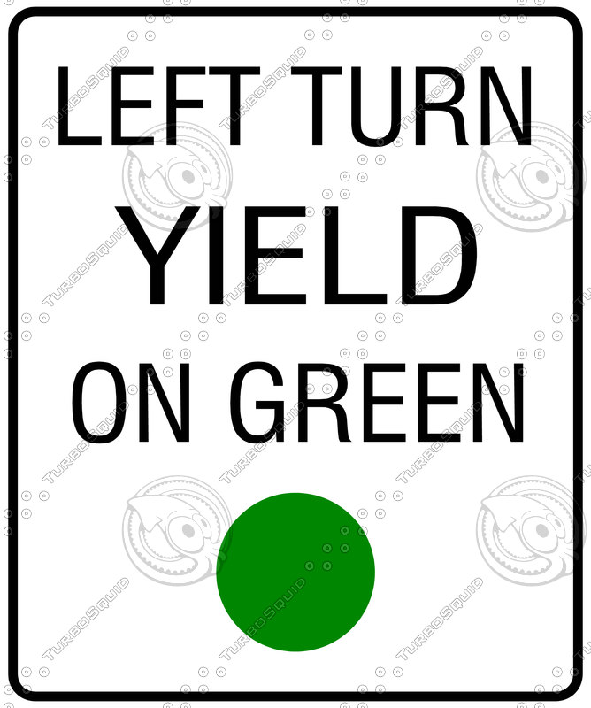 Texture JPEG Left Turn Yield