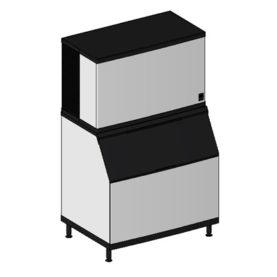 Building Revit Family ice maker bin