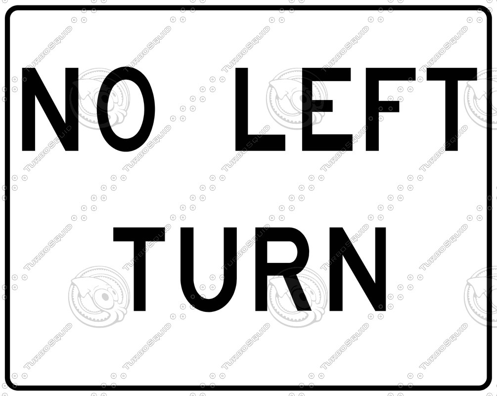 Texture JPEG No Left Sign