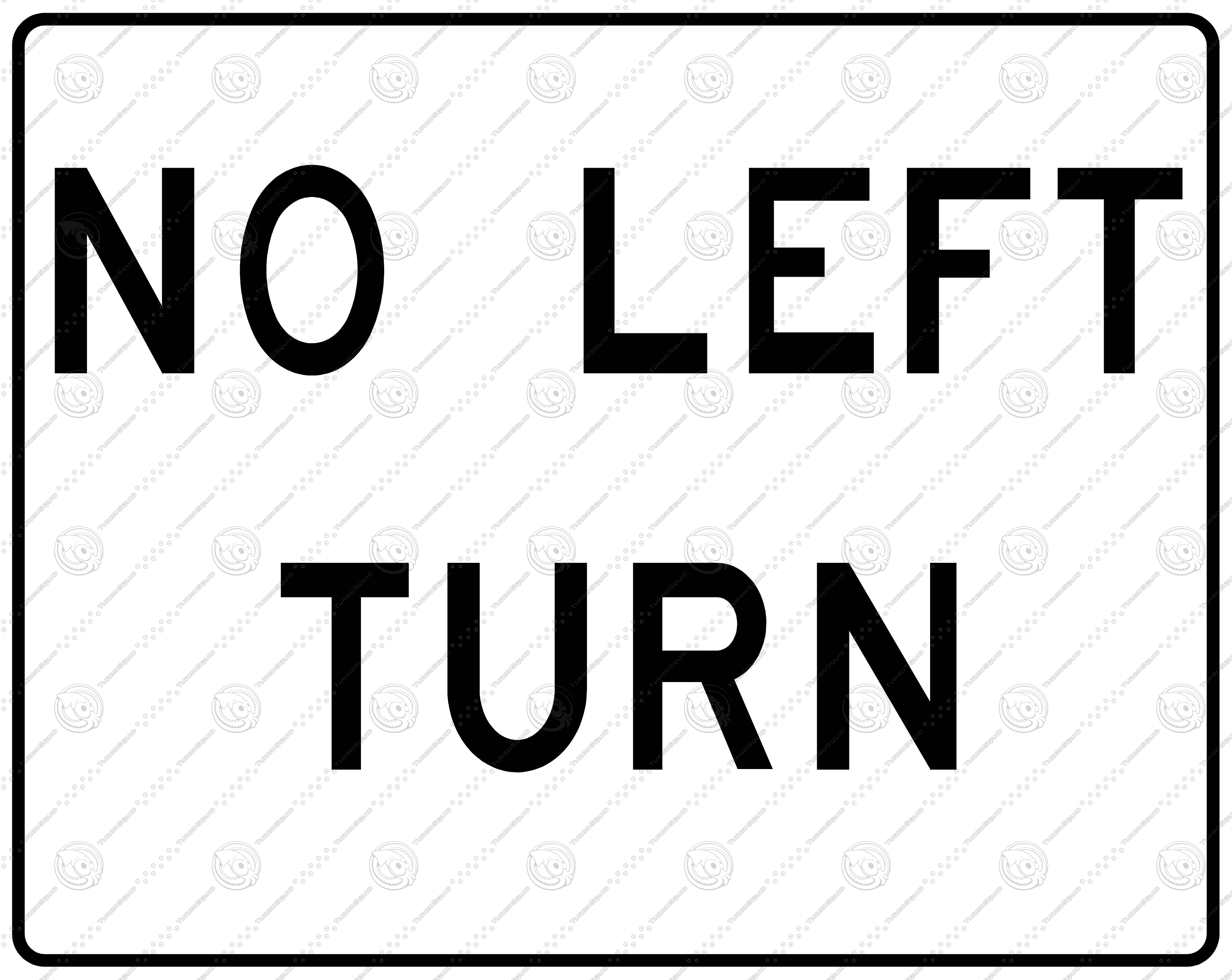 Texture JPEG No Left Sign