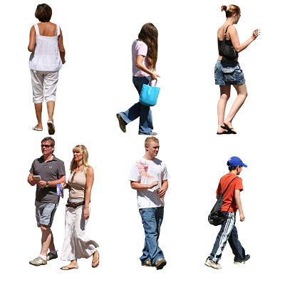 Texture JPEG people 3drender viz
