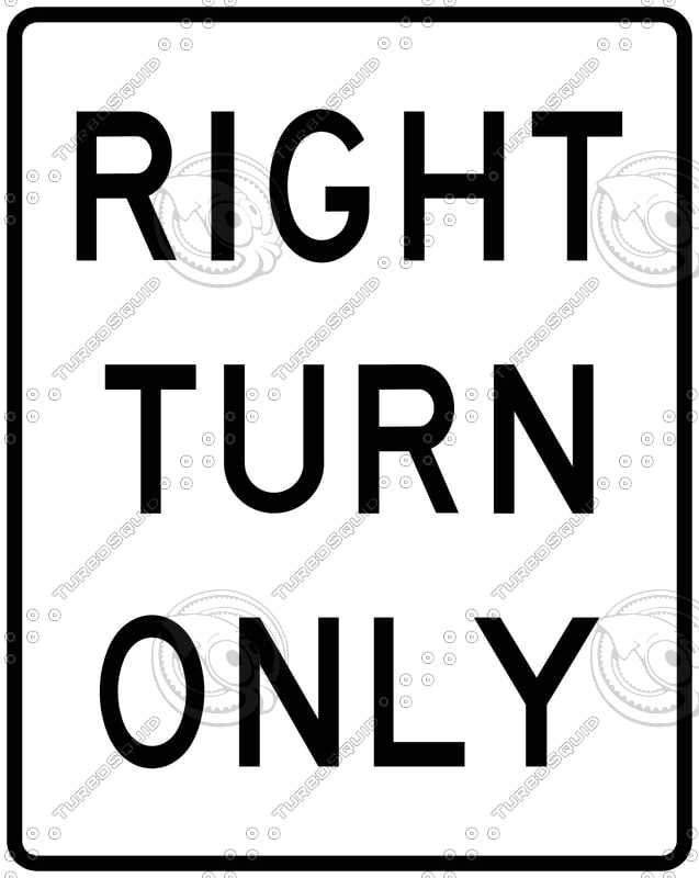 Texture JPEG Right Turn Only