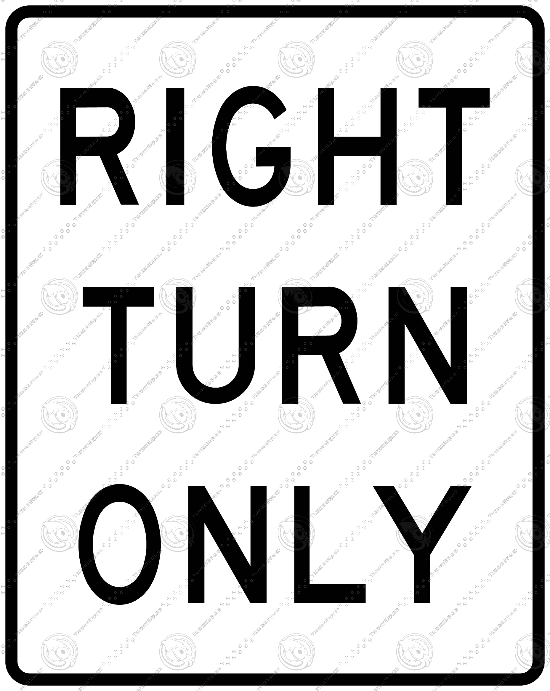 Texture JPEG Right Turn Only